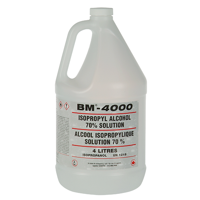 BM-4000 Isopropyl Alcohol 70%, Multi-purpose, 4L/Bottle – AVACO DENTAL CANADA